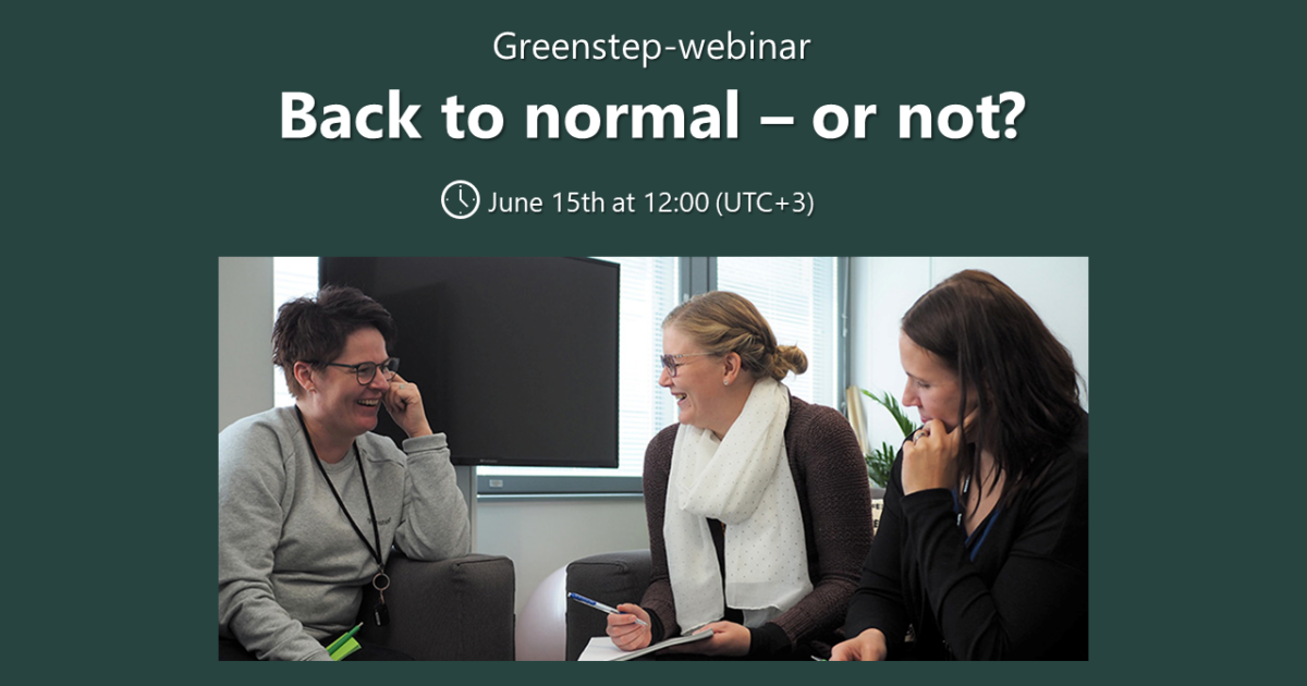 Webinar recording: Back to normal – or not?